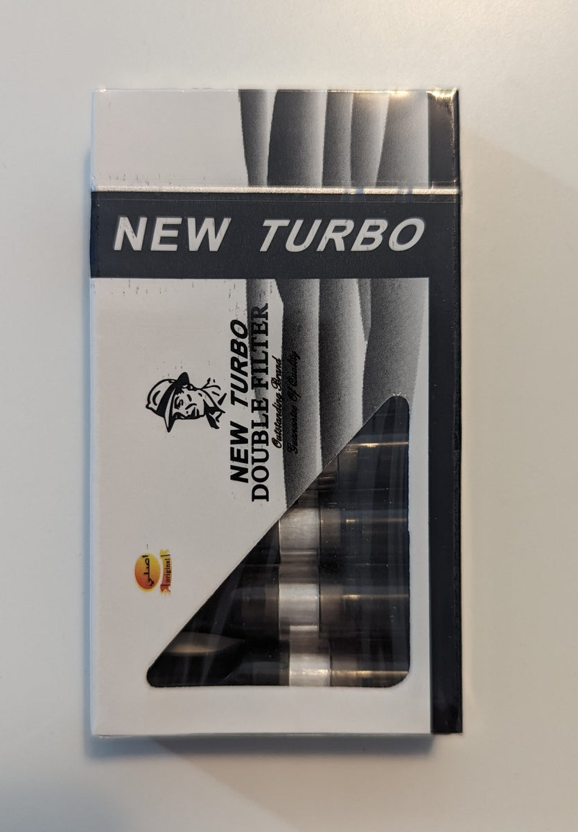 Turbo Double Filter (Black) – Tobacco Bar